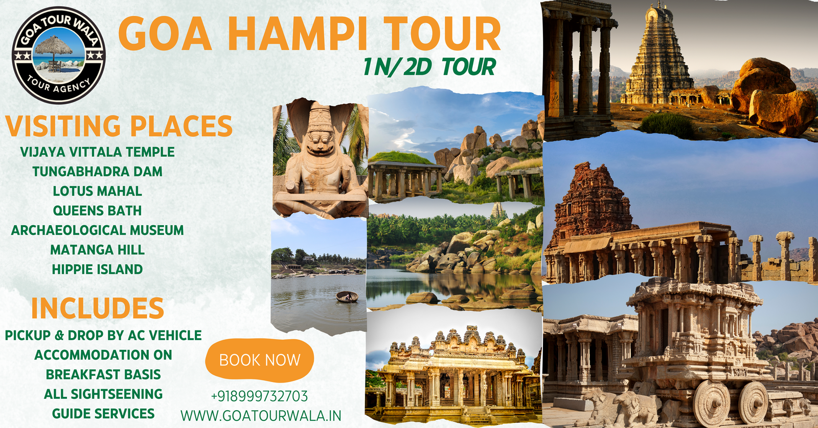 Explore the Best of Goa & Hampi: A Journey Through Beaches and Heritage